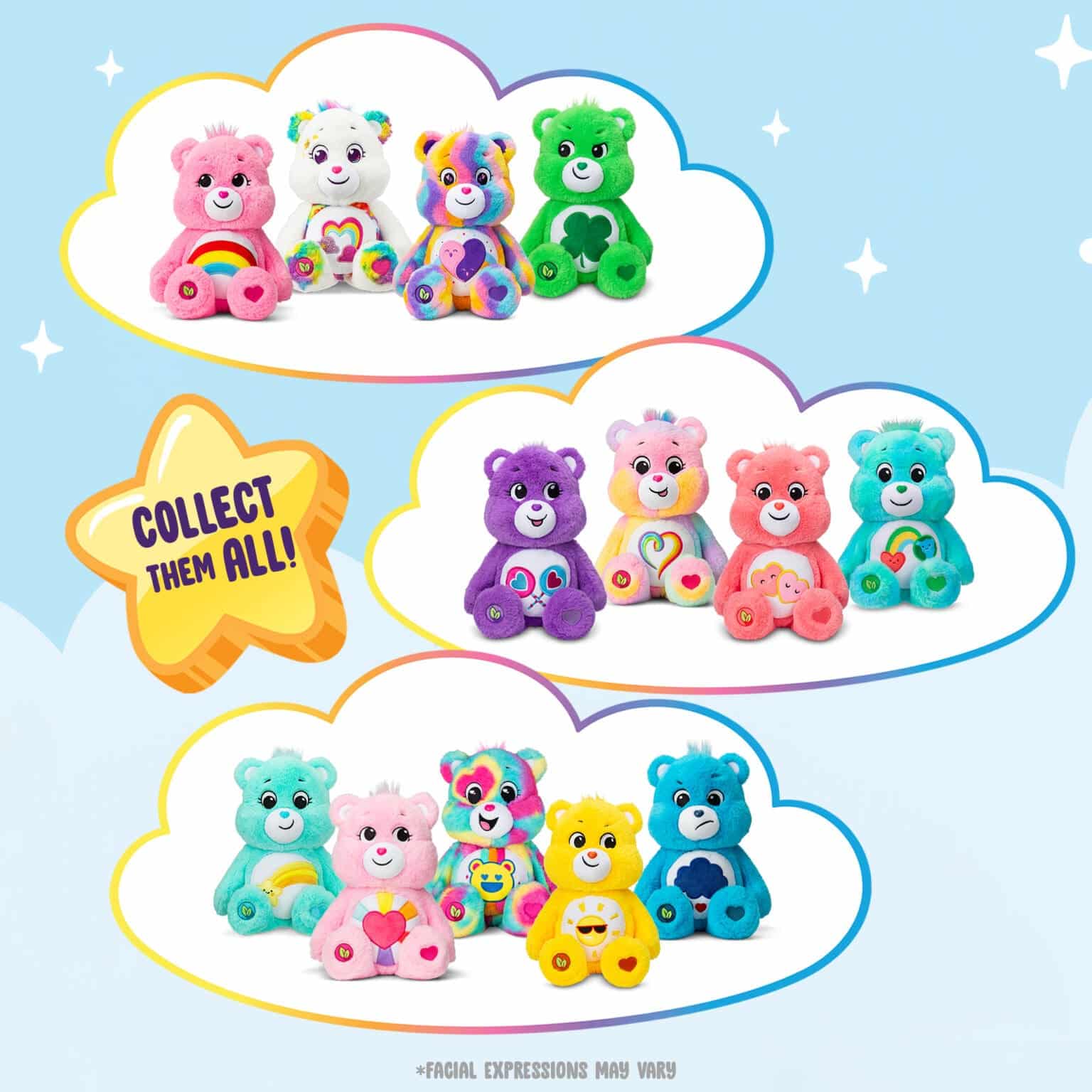 Care Bears™ - Medium Plush - Love-A-Lot Bear (Eco-Friendly) | BasicFun!