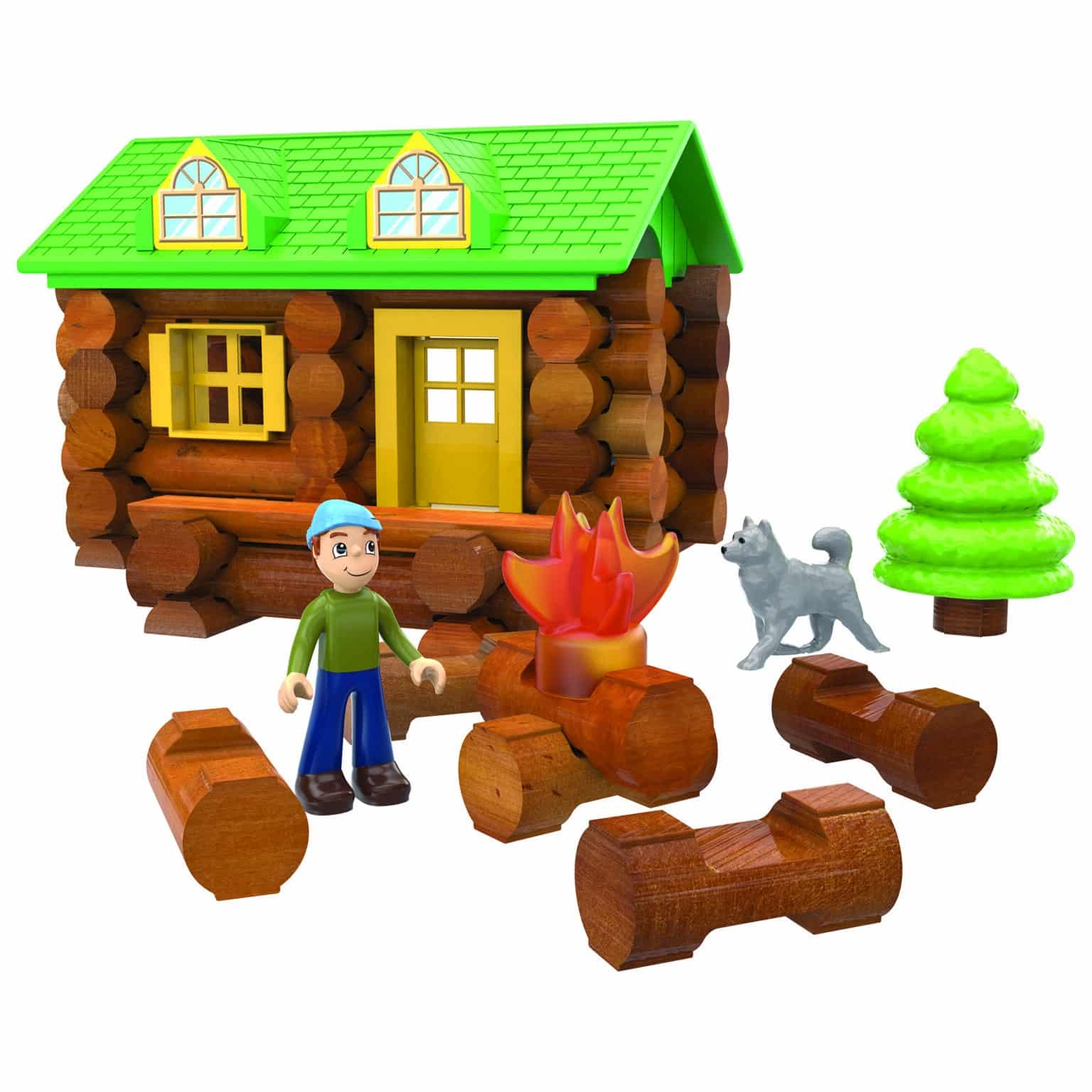 Lincoln Logs - On The Trail Building Set | BasicFun!
