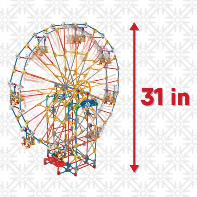 K'NEX - 3-in-1 Classic Amusement Park Building Set - 744 Pieces | BasicFun!