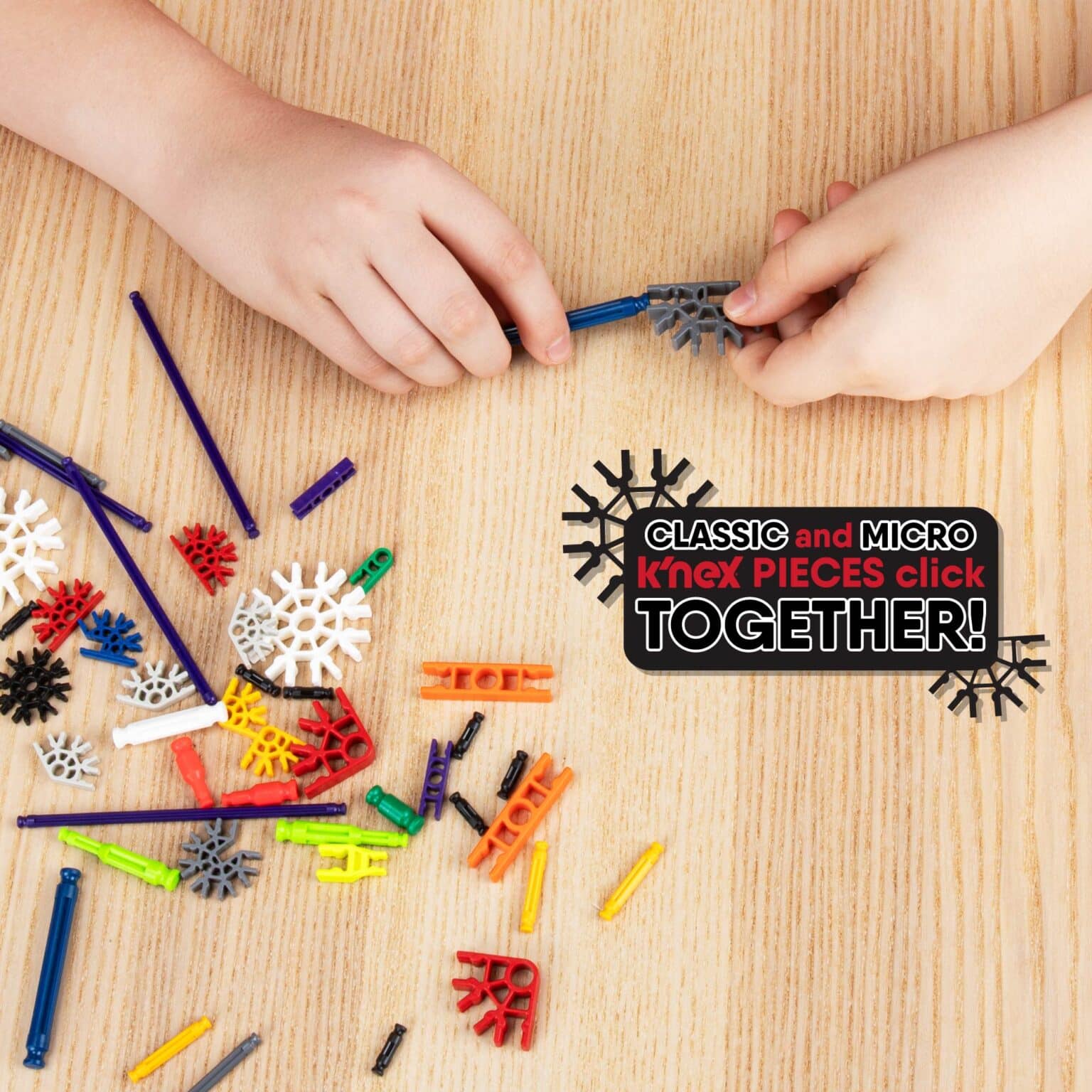 K'NEX - Click and Construct Value Building Set - 522 Pieces | BasicFun!