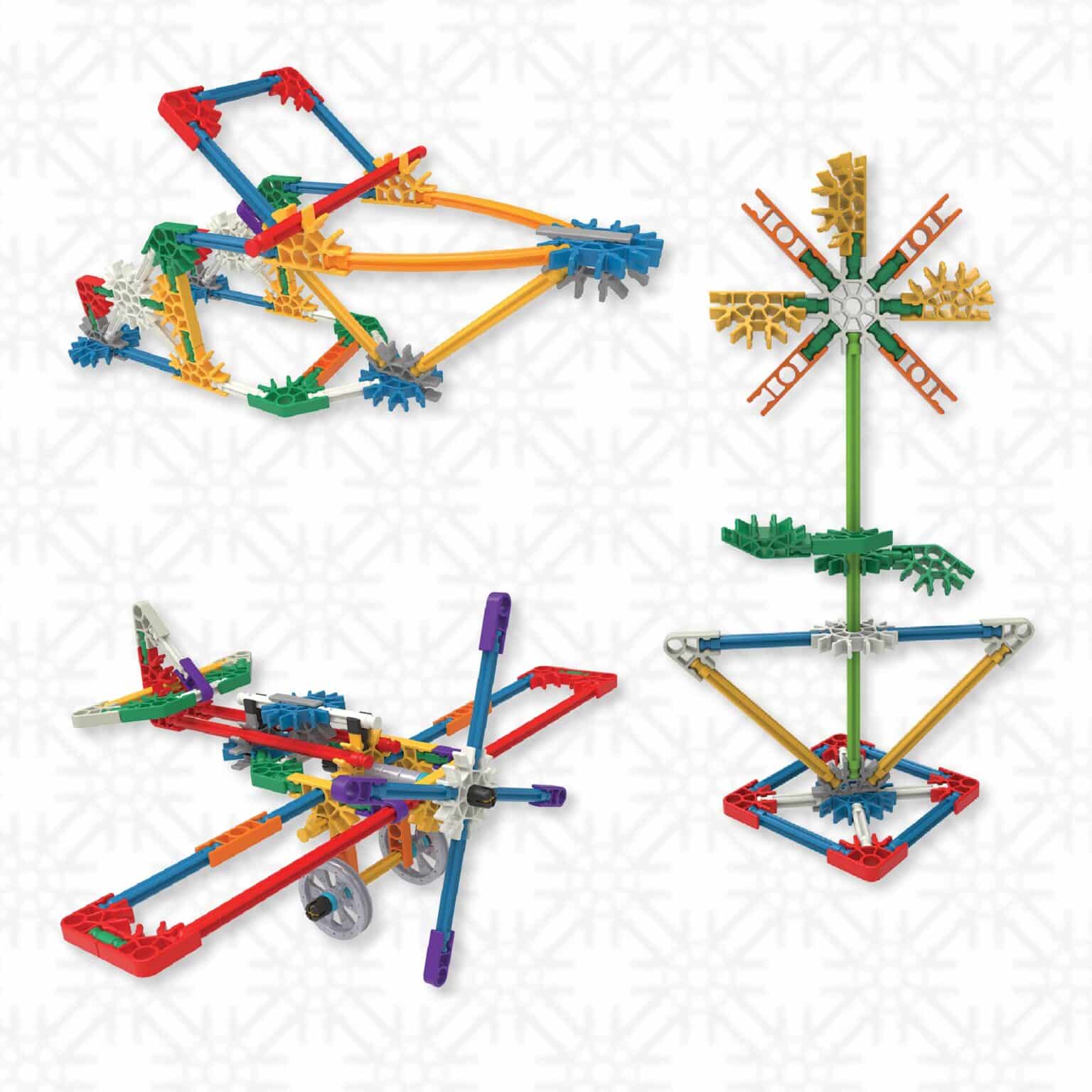K'NEX - Click and Construct Value Building Set - 522 Pieces | BasicFun!