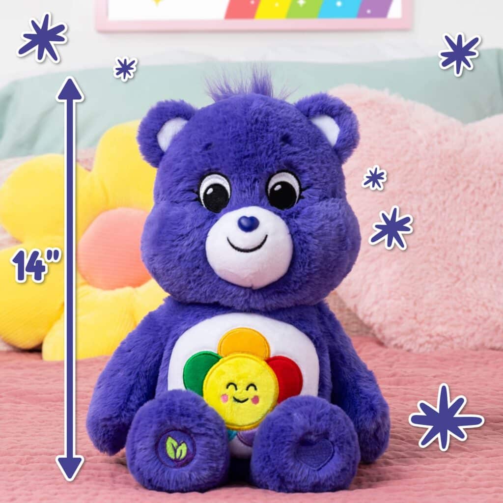 Care Bears™ - Medium Plush - Tenderheart Bear (Eco-Friendly) | BasicFun!