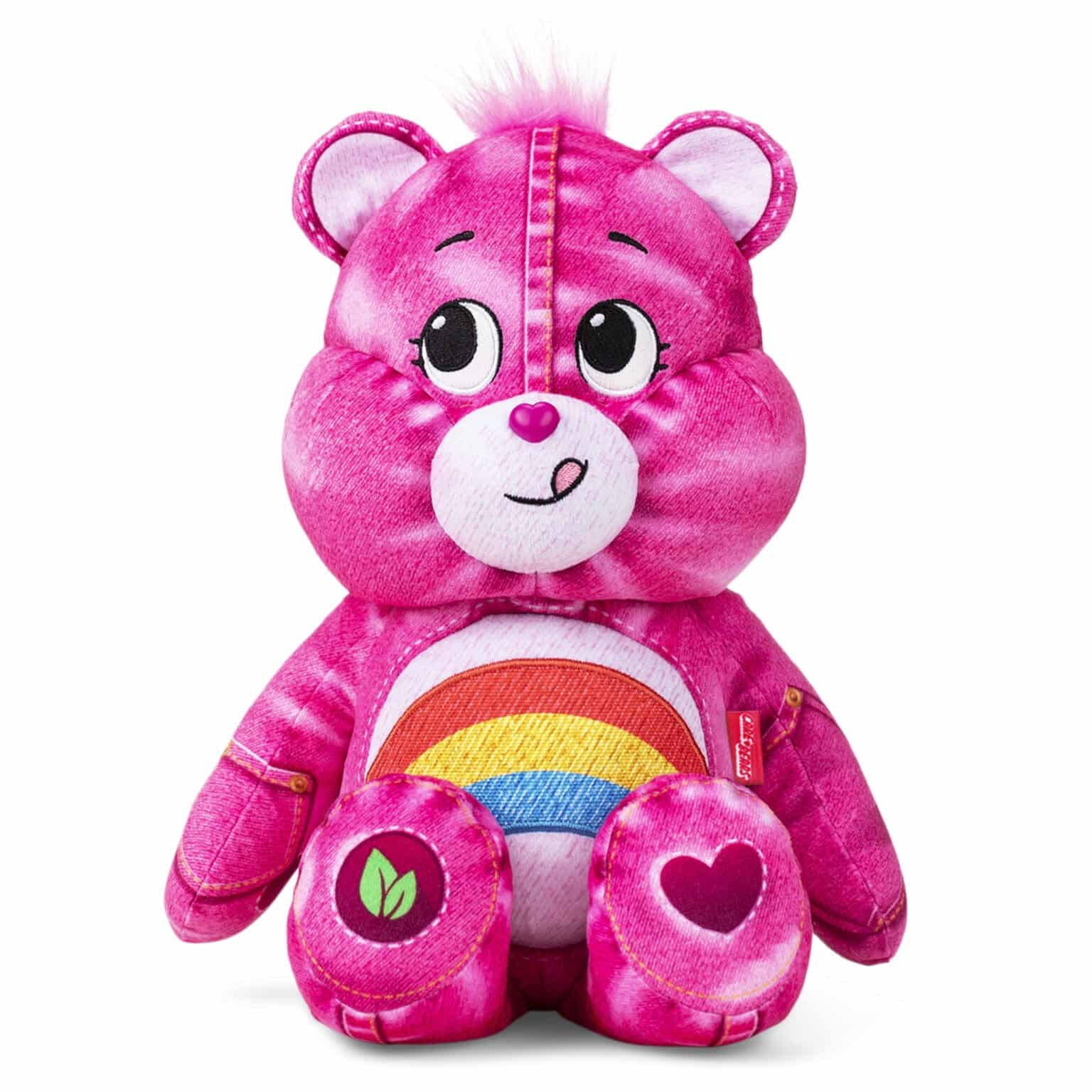 Care Bears™ - Medium Plush Denim Edition - Cheer Bear | BasicFun!