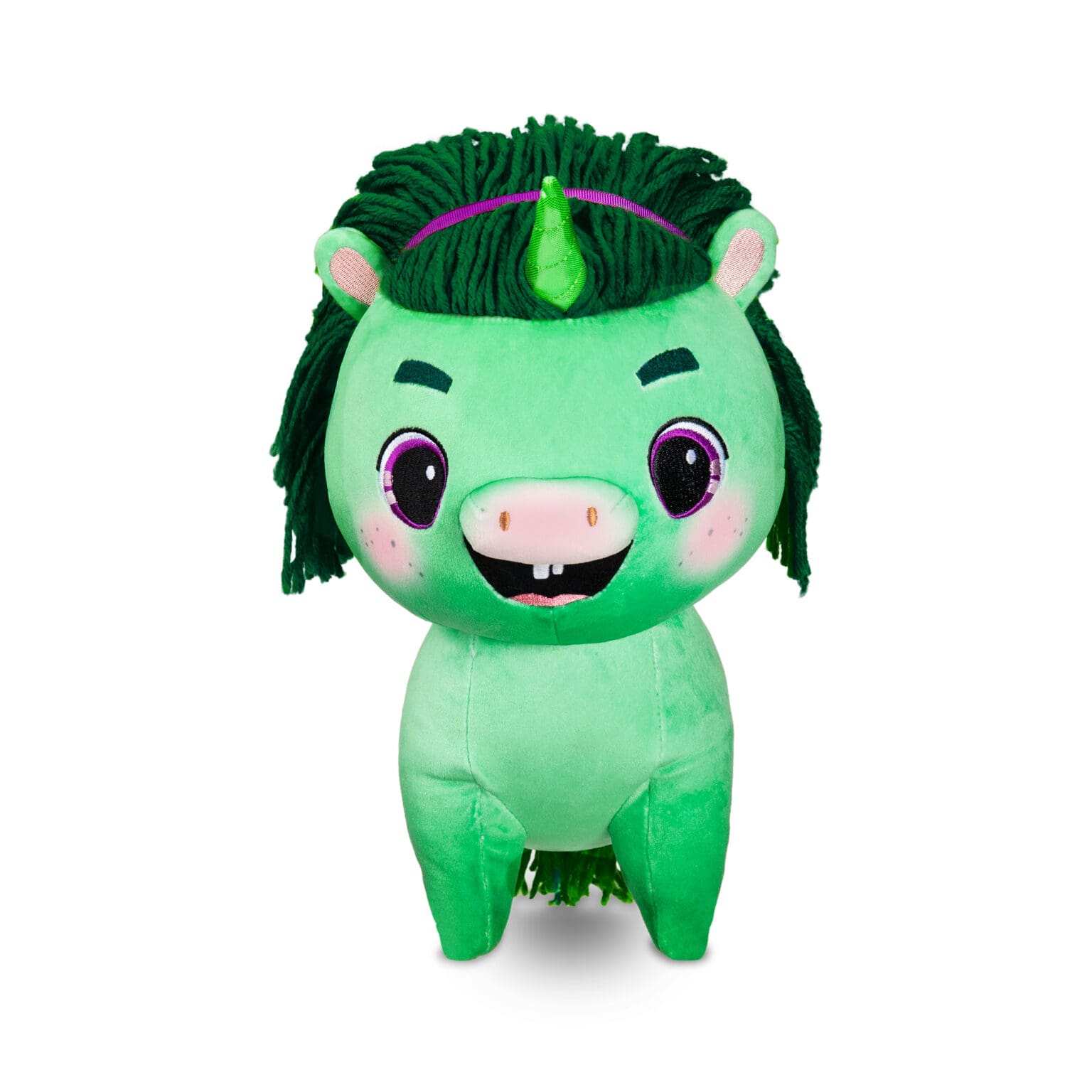 Not Quite Narwhal - Juniper Pom Pom Dazzlerump Plushie - Soft Huggable Material | BasicFun!