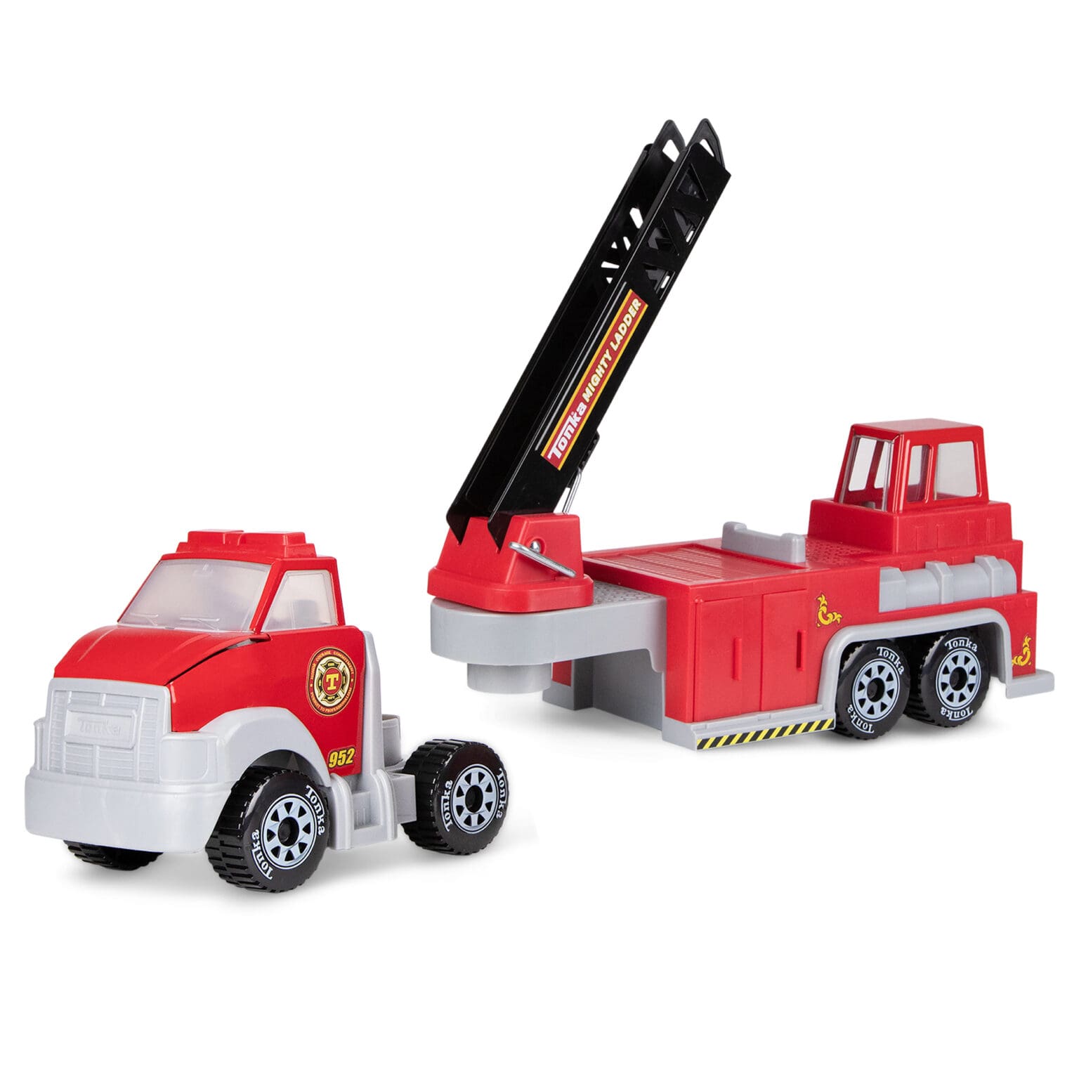 Tonka Steel Classics - Hook N’ Ladder Fire Truck | BasicFun!