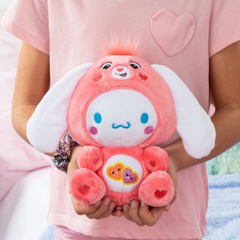 Care Bears™ - Hello Kitty & Friends - 8" Fun-Size Plush - Cinnamoroll Dressed As Love-a-Lot Bear ...