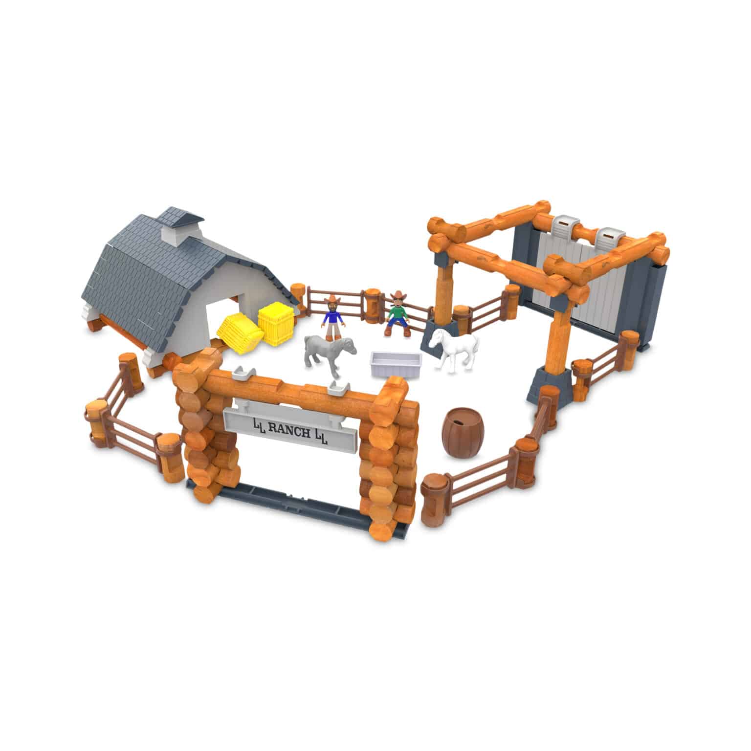 Lincoln Logs - Big Sky Ranch Building Set | BasicFun!