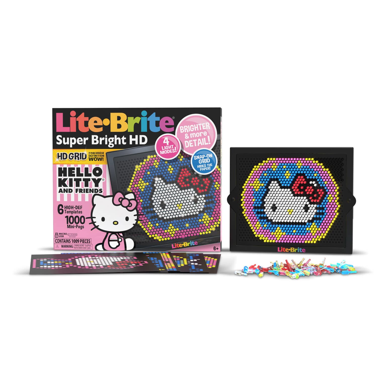 Lite-Brite, Super Bright HD - Hello Kitty Edition | BasicFun!