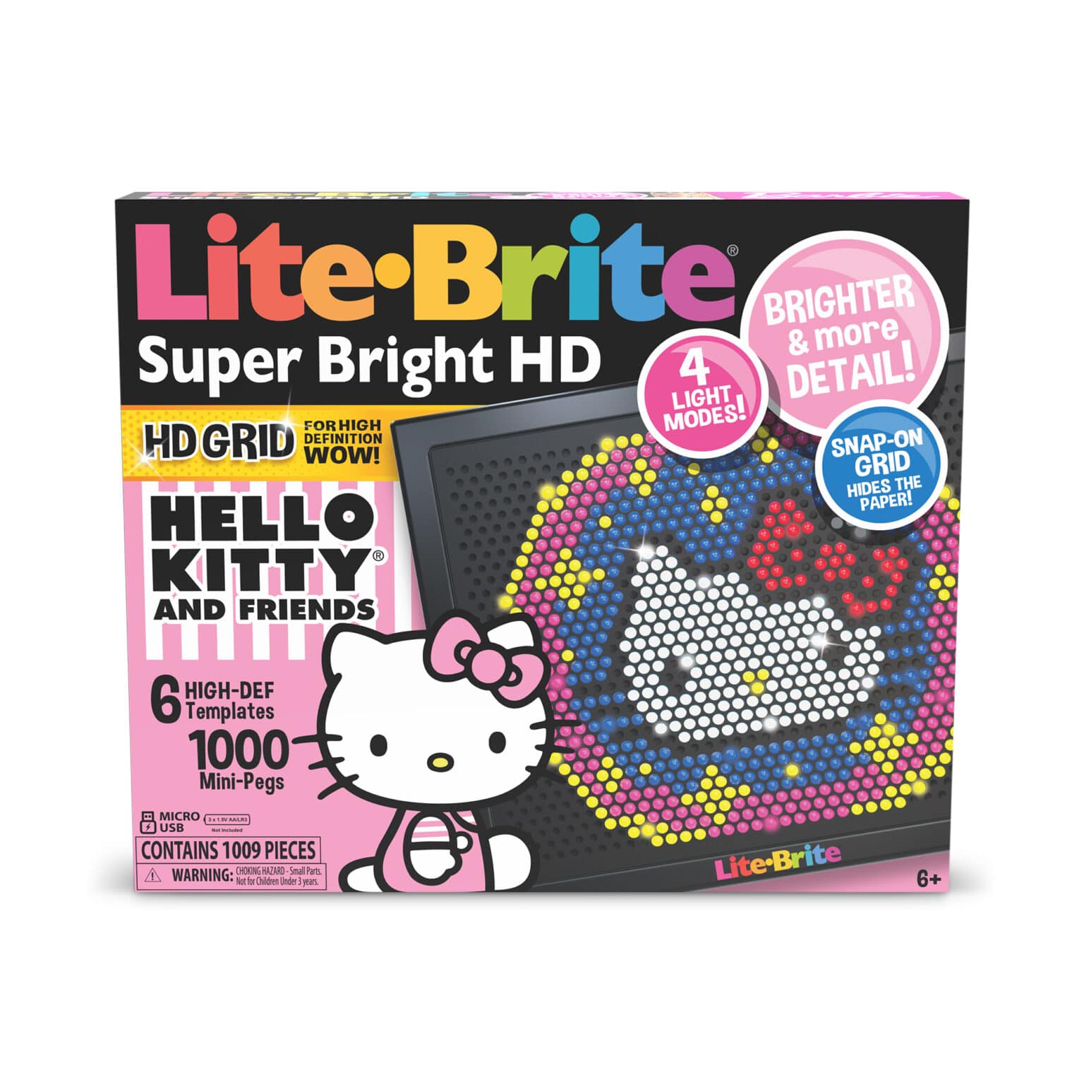 Lite-Brite, Super Bright HD - Hello Kitty Edition | BasicFun!