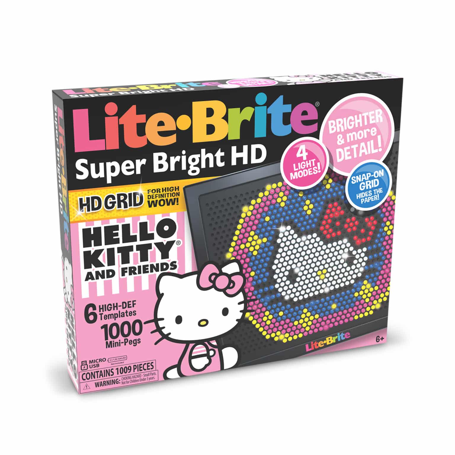 Lite-Brite, Super Bright HD - Hello Kitty Edition | BasicFun!