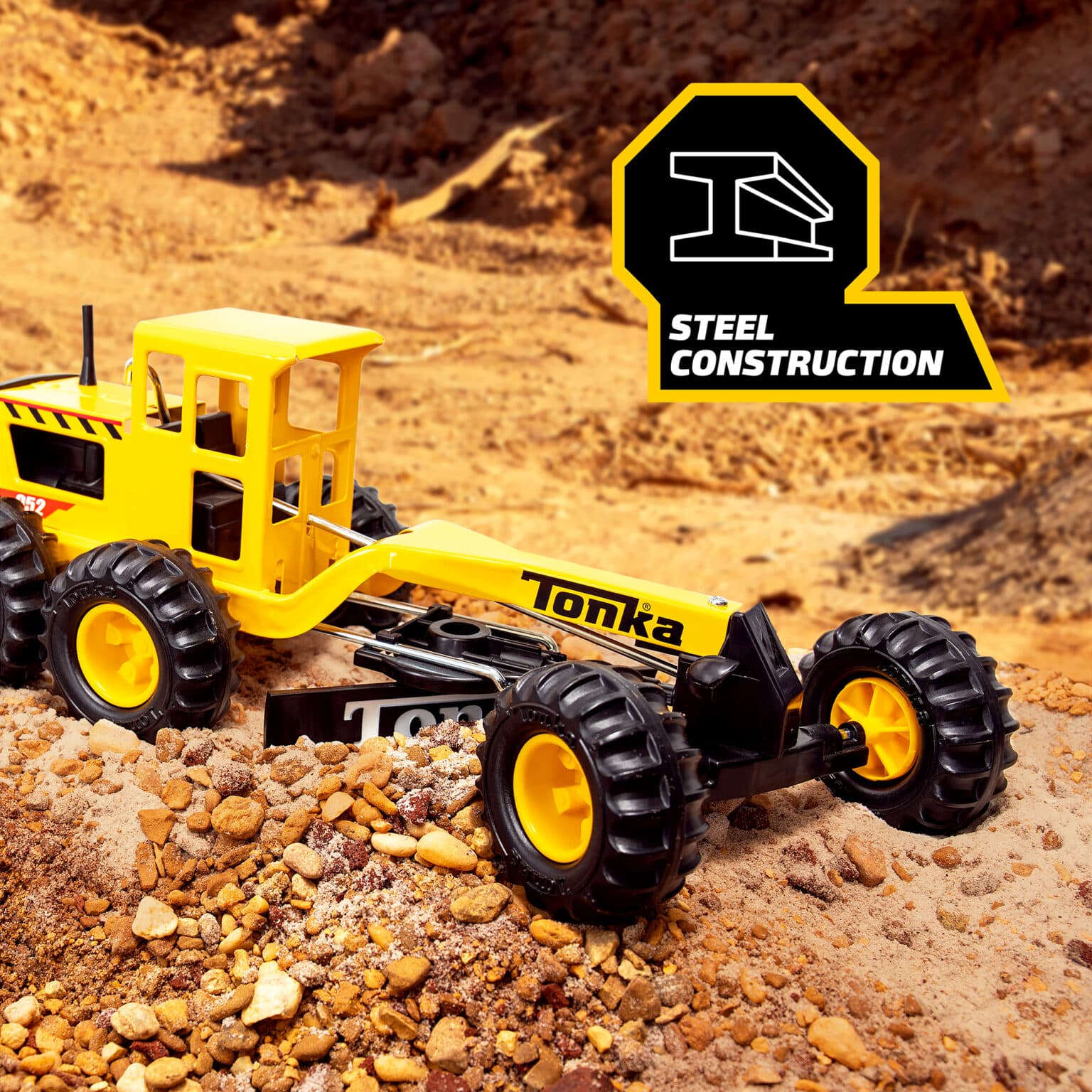 Tonka Steel Classics - Road Grader | BasicFun!