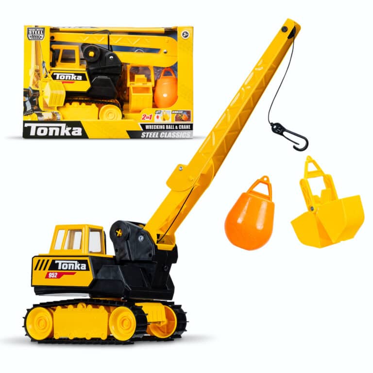 Tonka - Steel Classics 2-in-1 Wrecking Ball & Crane | BasicFun!