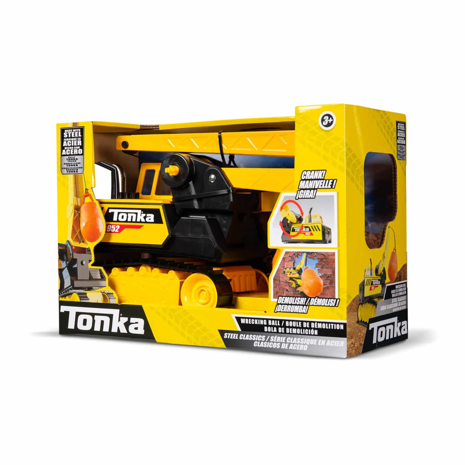 Tonka - Steel Classics 2-in-1 Wrecking Ball & Crane | BasicFun!