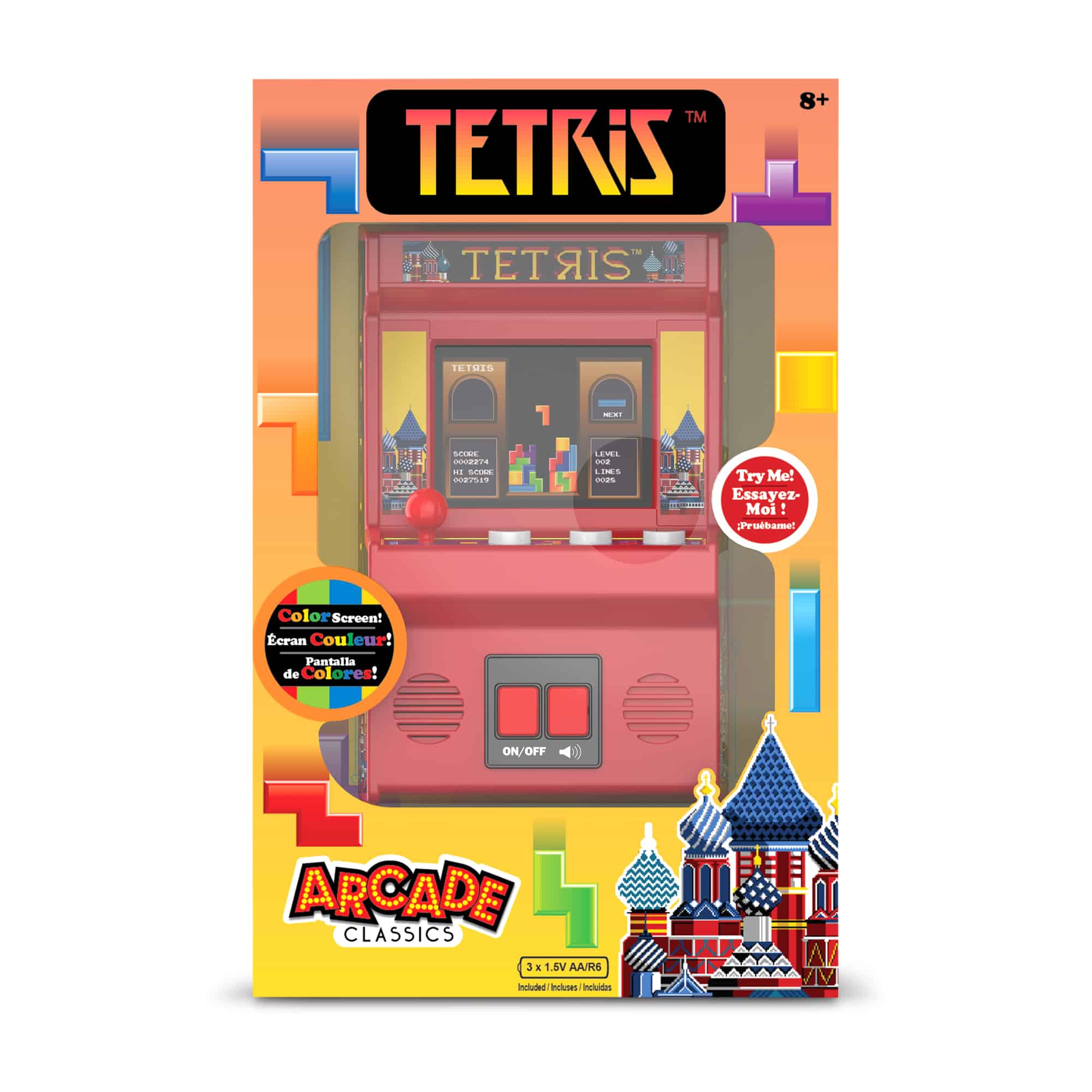 Arcade Classics - Tetris - Retro Mini Arcade Game | BasicFun!