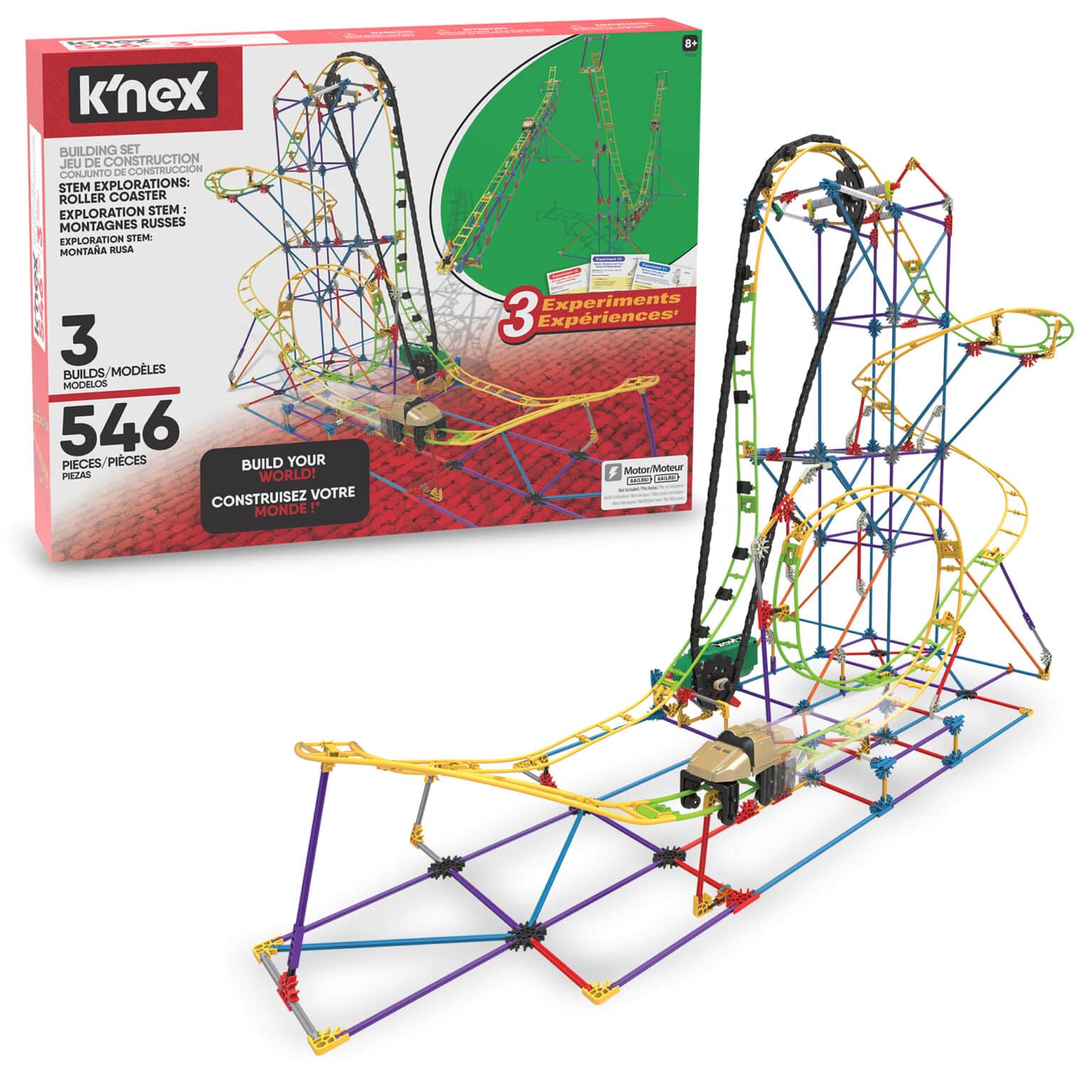 K'nex Education - STEM Explorations Roller Coaster Building Set - 546 ...