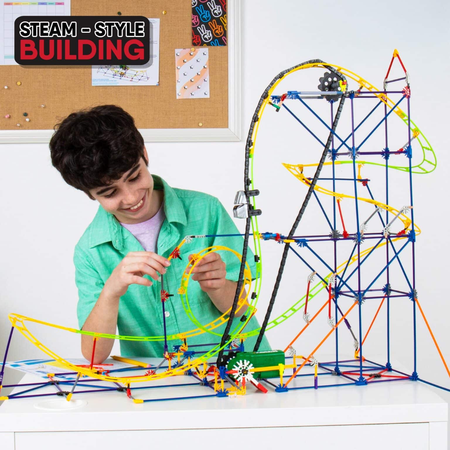 K'nex Education - STEM Explorations Roller Coaster Building Set - 546 Pieces | BasicFun!