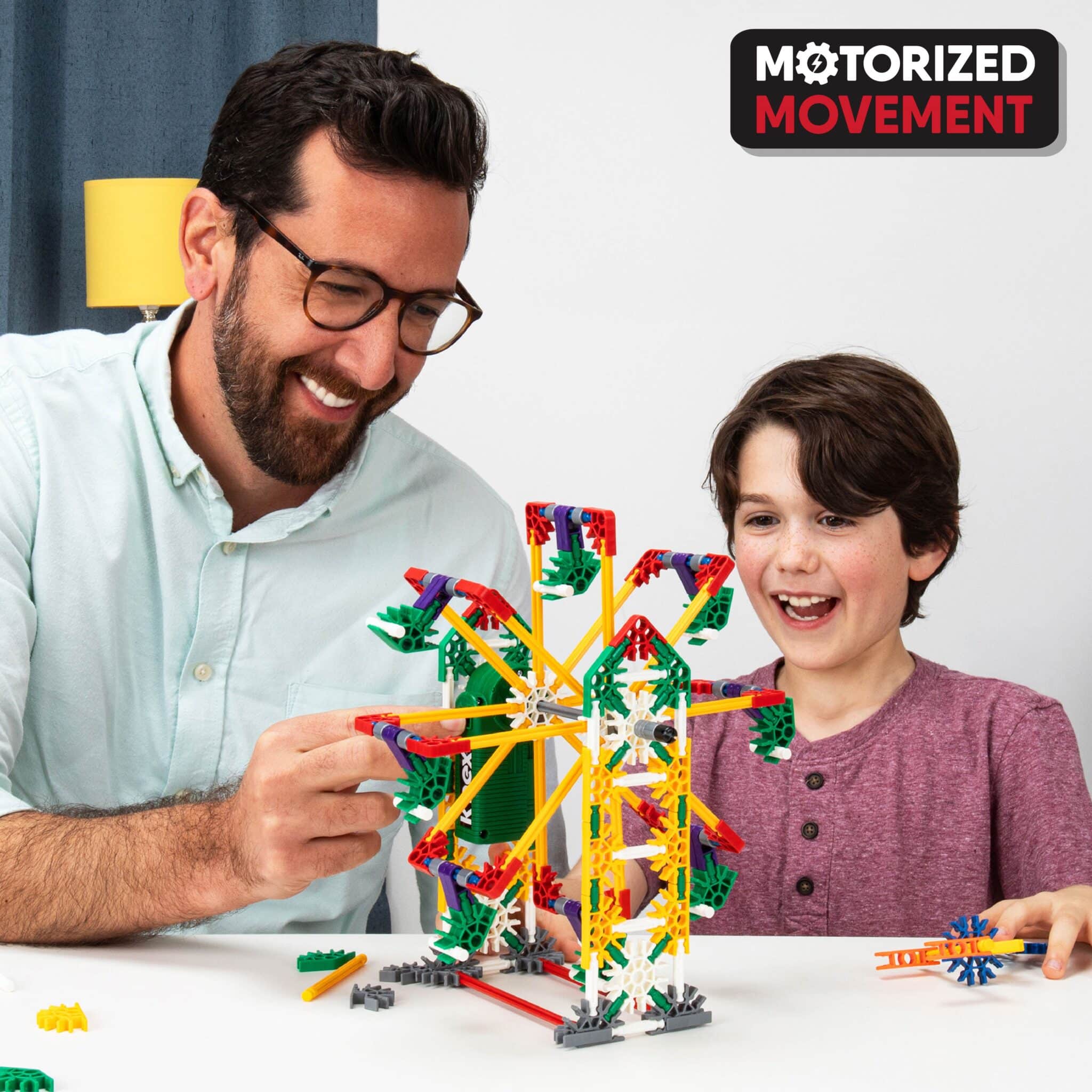 K’NEX - Power and Play Motorized Building Set - 529 Pieces | BasicFun!
