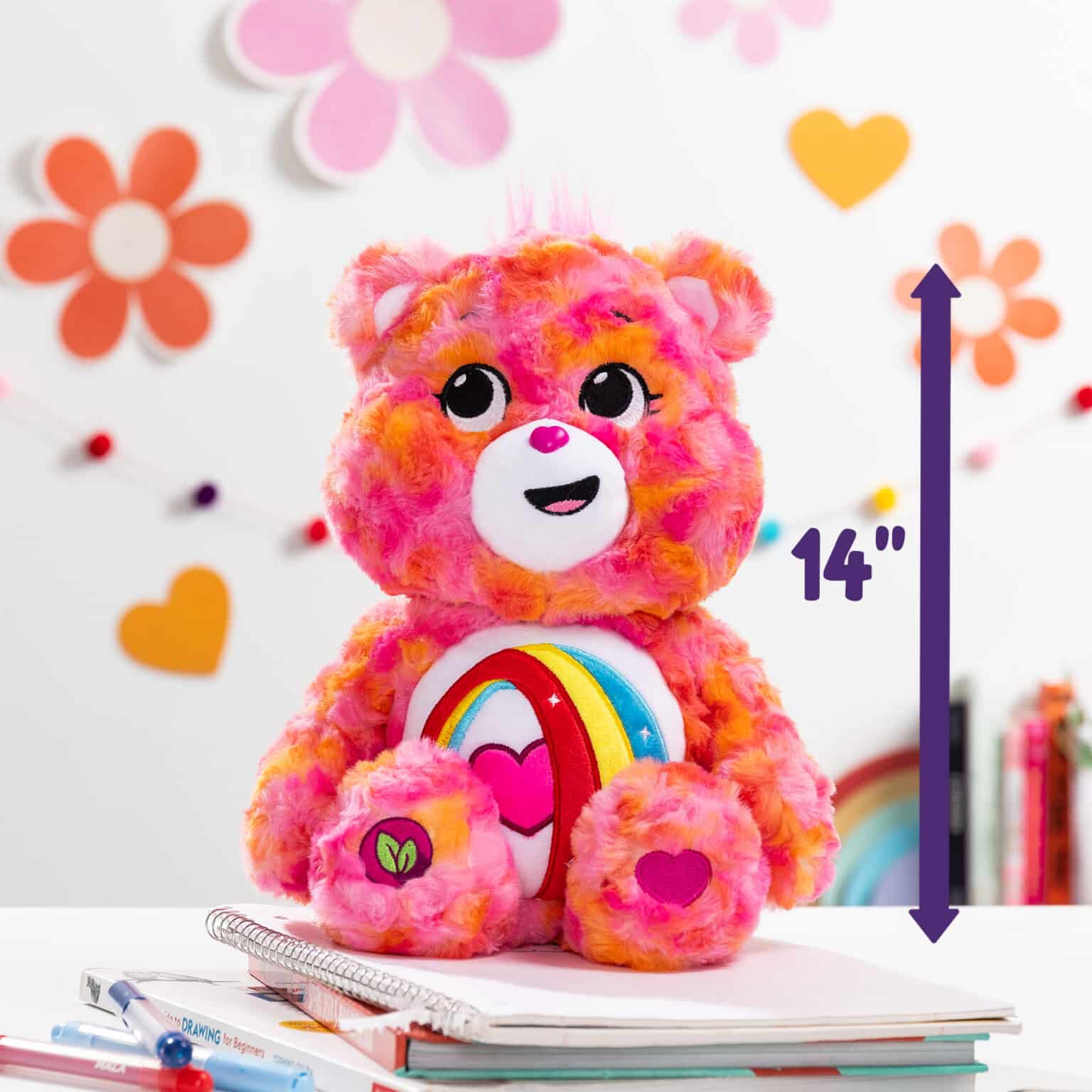 Care Bears - 14" Medium Plush - Color Splash Collection - Cheer Bear ...