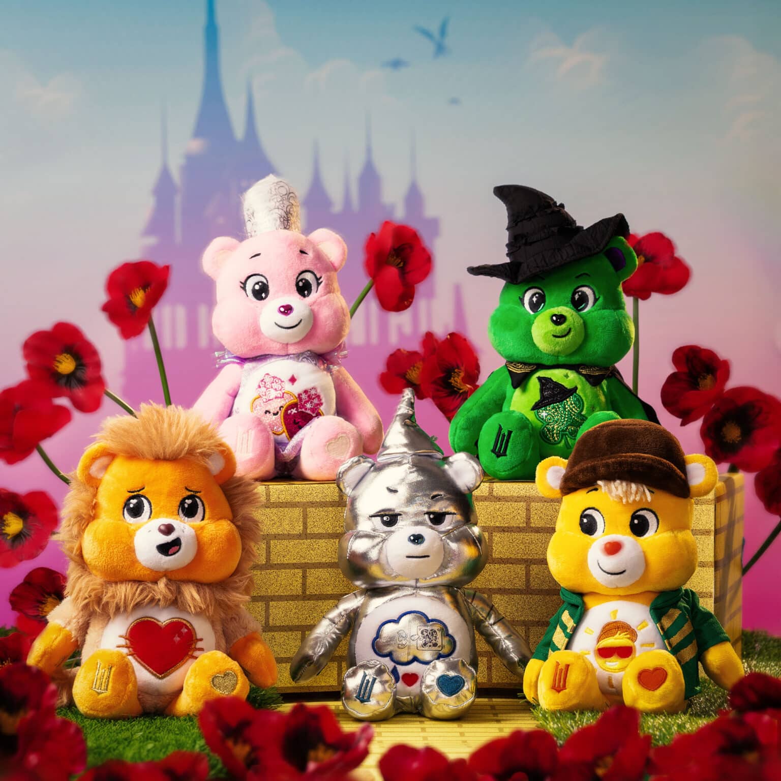 Care Bears x Wicked Fun Size Plush - Love-a-Lot Bear as Glinda | BasicFun!