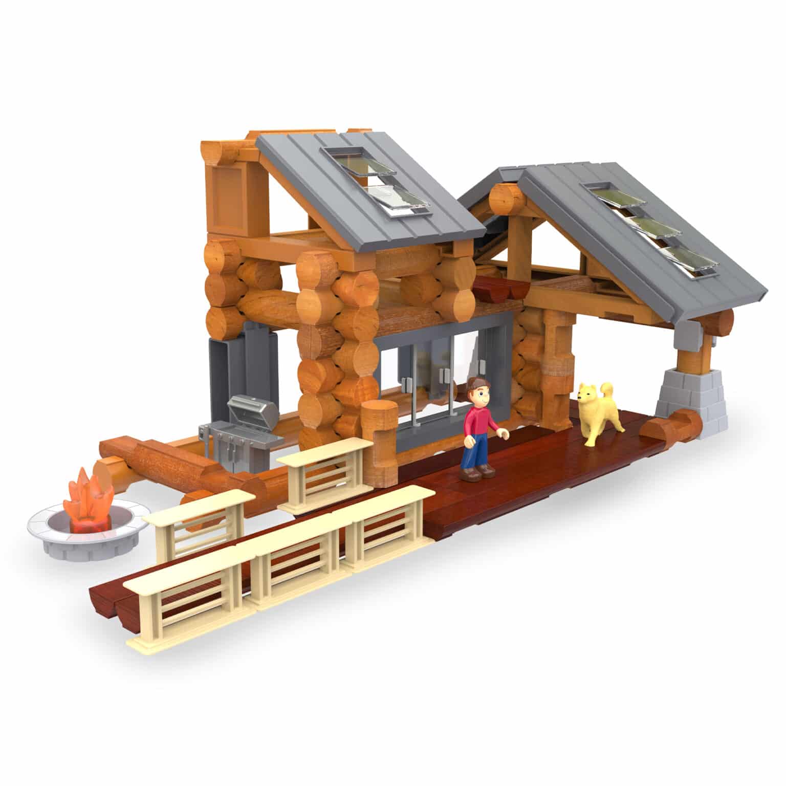 Lincoln Logs Beechwood Retreat | BasicFun!