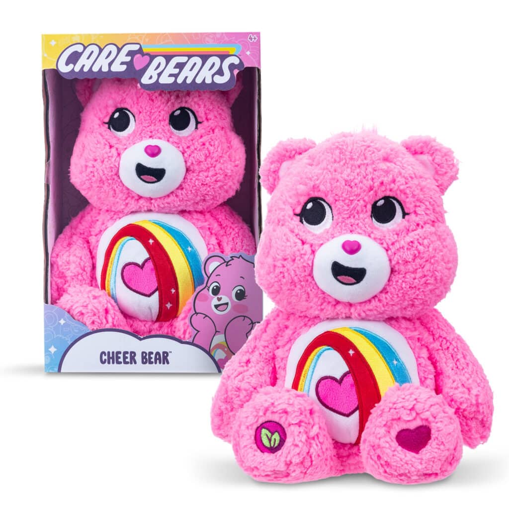 Care Bears - 14" Medium Plush - Cozy Cheer Bear | BasicFun!