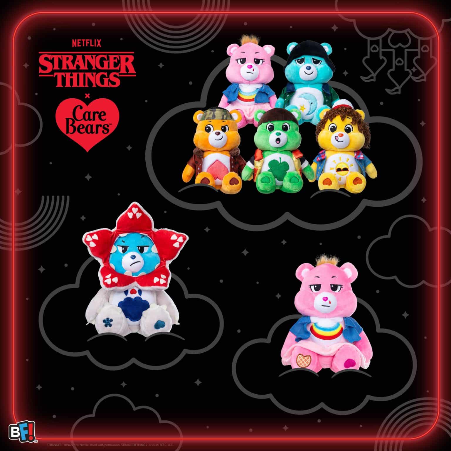 Care Bears x Stranger Things Fun Size Plush - Cheer Bear as Eleven ...