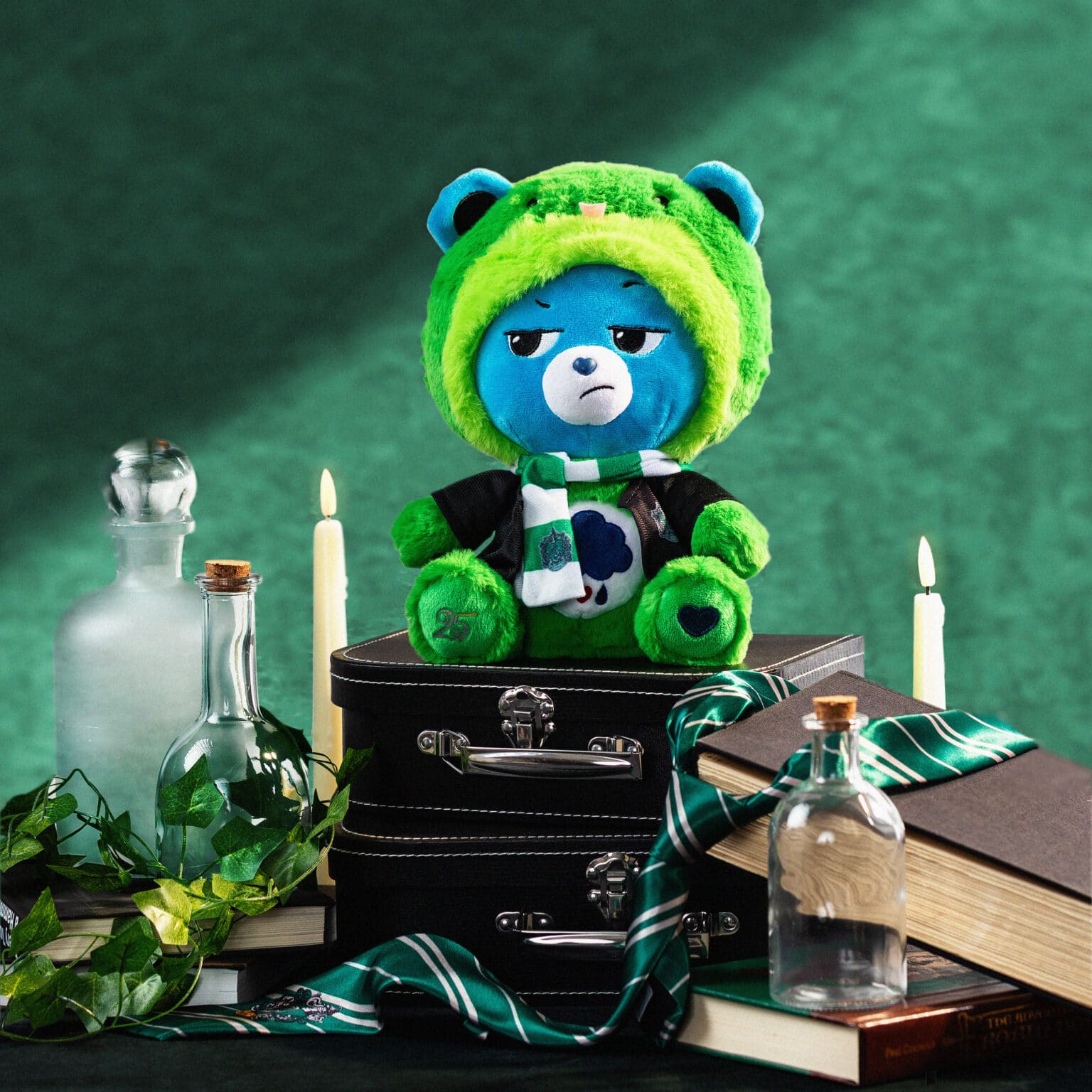 Care Bears x Harry Potter- Slytherin House Grumpy Bear 12" Plush ...