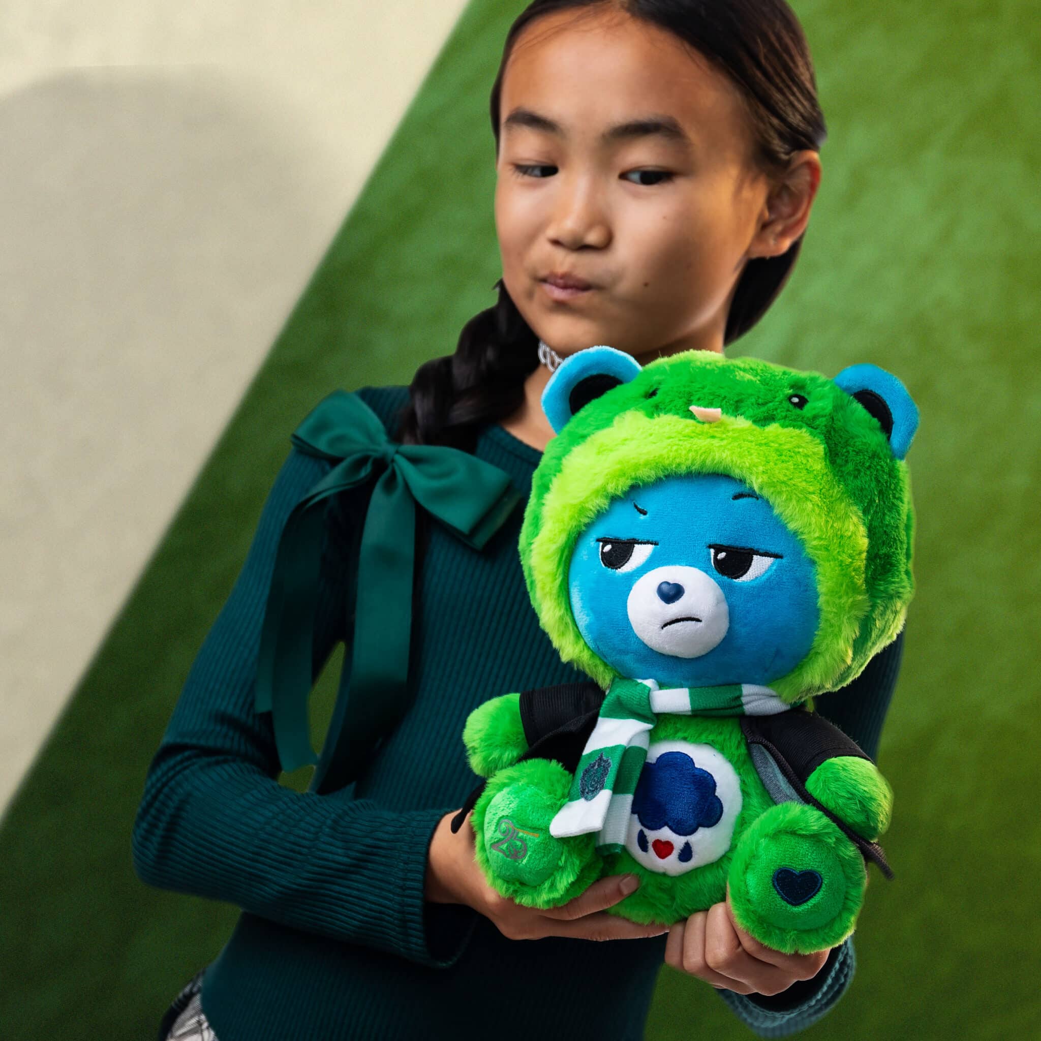 Care Bears x Harry Potter- Slytherin House Grumpy Bear 12" Plush ...